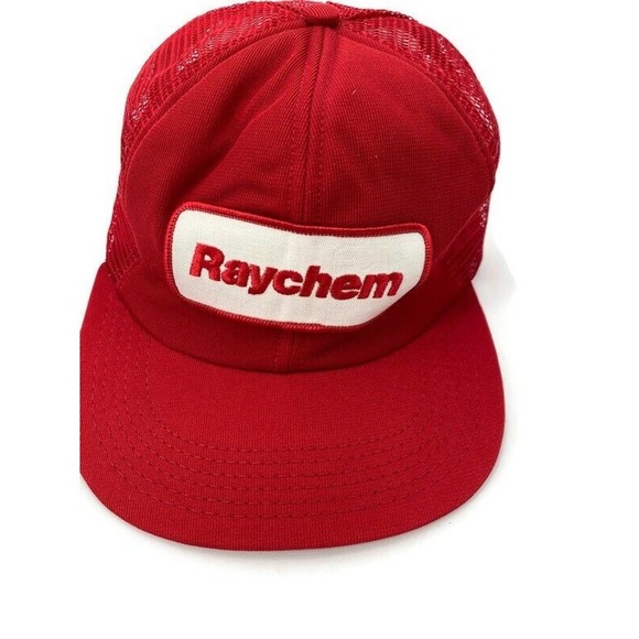 Unbranded | Accessories | Raychem Hat Red Stitched Snapback Old School ...
